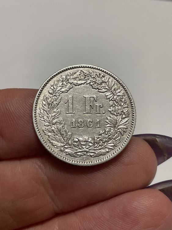 Suisse. 1 franc Berne 1861 (D'occasion) à Montreux pour CHF 285 – avec livraison | Acheter sur ...