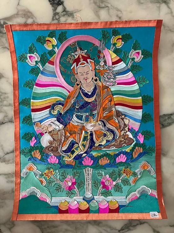 Tangka Padmasambhava o Guru Rinpoche (Nuovo (secondo la descrizione)) a ...