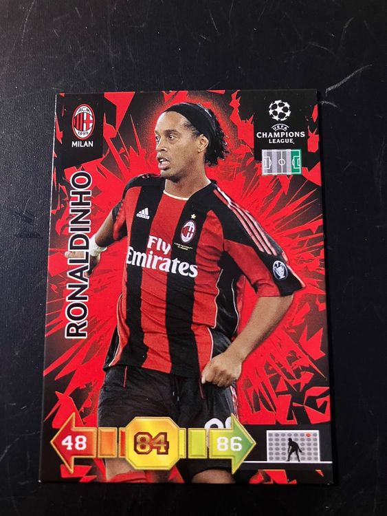 Panini Champions League 2010 2011 RONALDINHO AC Milan Card (Neu (gemäss ...