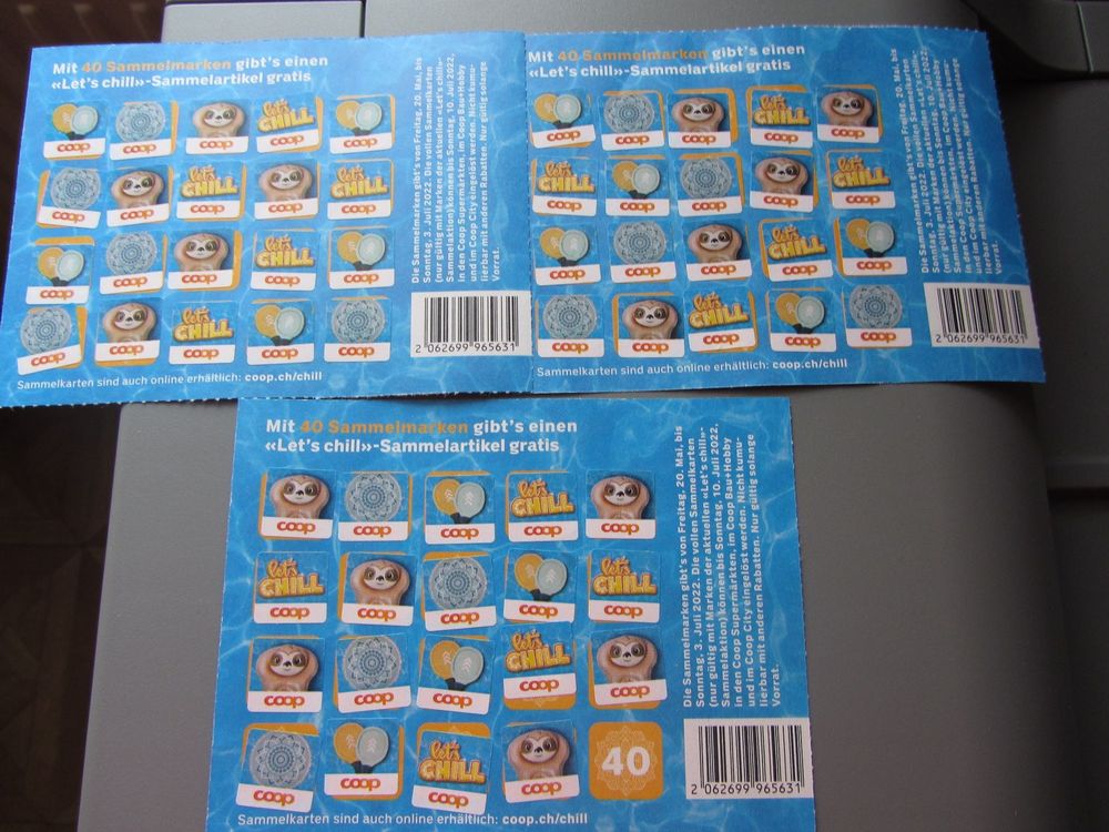 3volle Karten Let'sChill 120 Punkte | Kaufen auf Ricardo