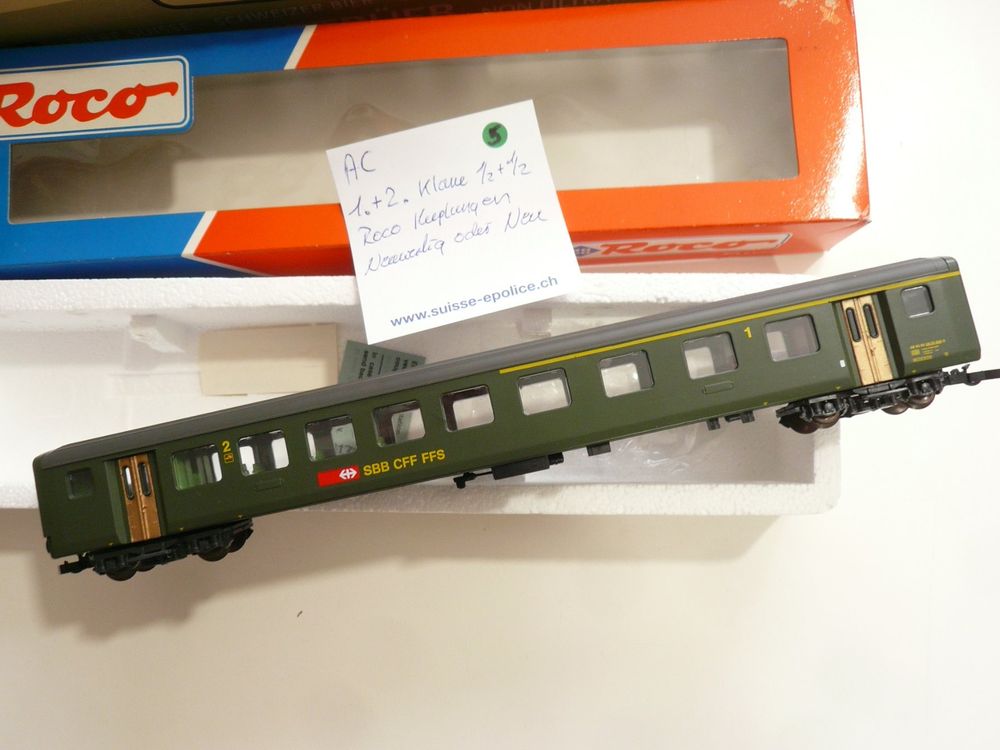 ROCO H0 AC 1.+2. KLASSE PERSONENWAGEN NEUWERTIG ODER NEU (Neu (gemäss ...