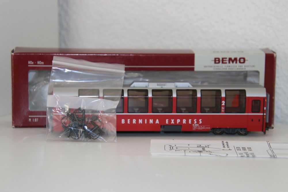 BEMO 3294 105 - RhB B 2505 Bernina Express Panoramawagen | Kaufen auf Ricardo