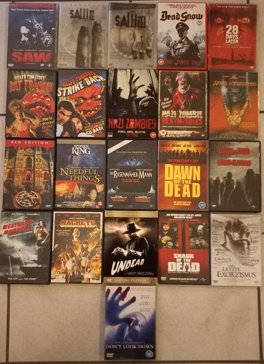 Horror DVD Sammlung, Saw, Machete, Dawn of the Dead | Kaufen auf Ricardo