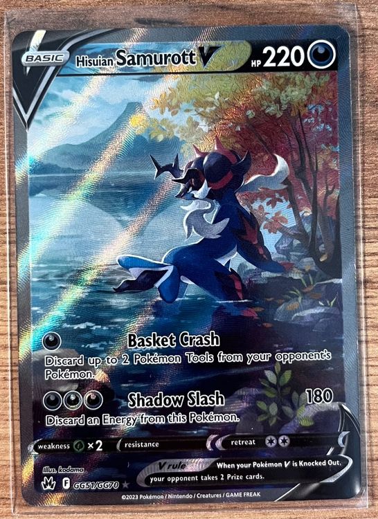 Hisuian Samurott V GG51/70 Pokemon Crown Zenith | Kaufen auf Ricardo
