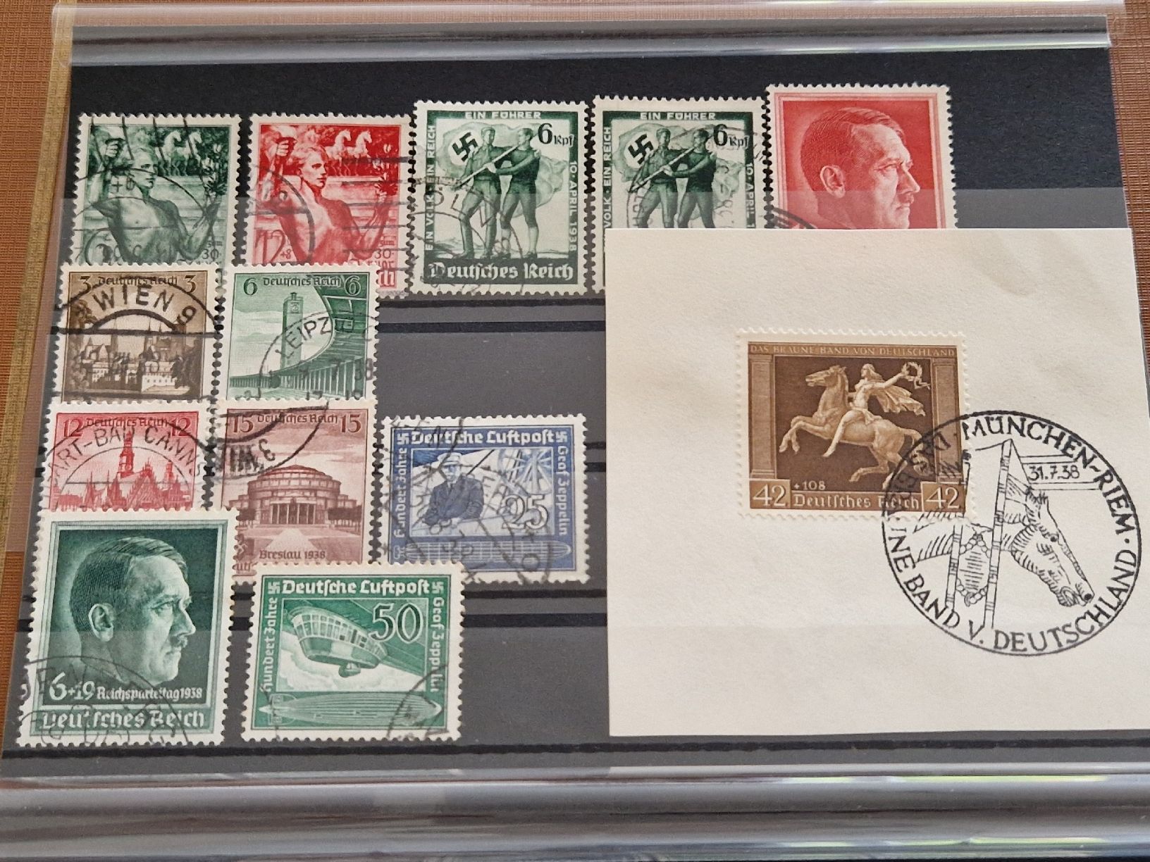 Deutsches Reich Briefmarken 1938 KOMPLETT MiNr. 660 - 685 (Gebraucht ...