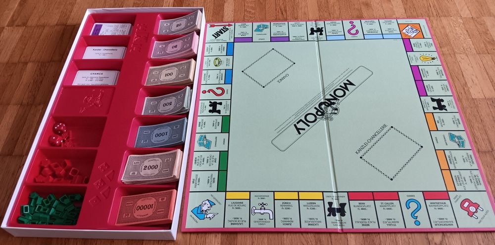 13 / Monopoly Brettspiel Klassiker Schweiz Edition (Gebraucht) in ...