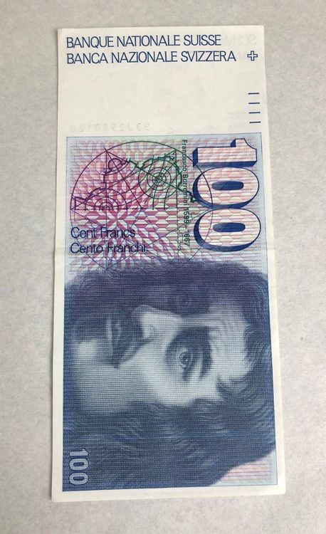 Schweizer 100 Franken Note (Gebraucht) in Winikon für CHF 149 – mit ...