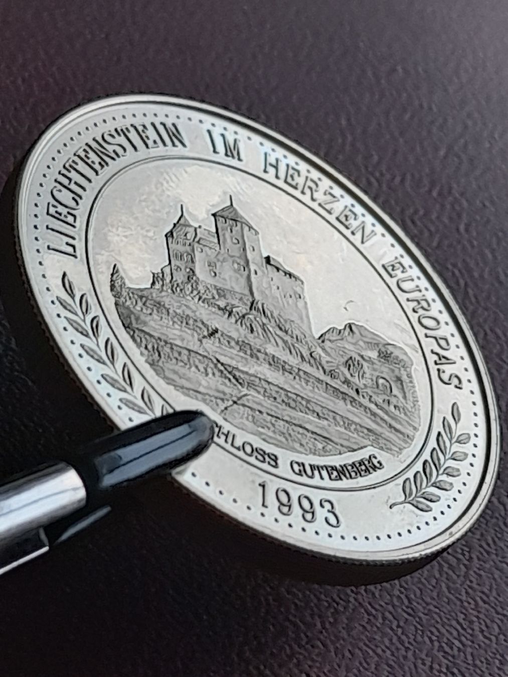 5 Ecu 1993 Liechtenstein Schloss Gutenberg "Sammelstück" (Gebraucht) in ...