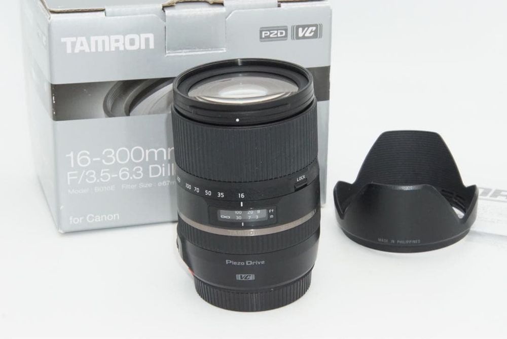 Tamron 16-300mm f/3.5-6.3 di ii vc pzd lens + UV Filter -TOP (Neuf ...