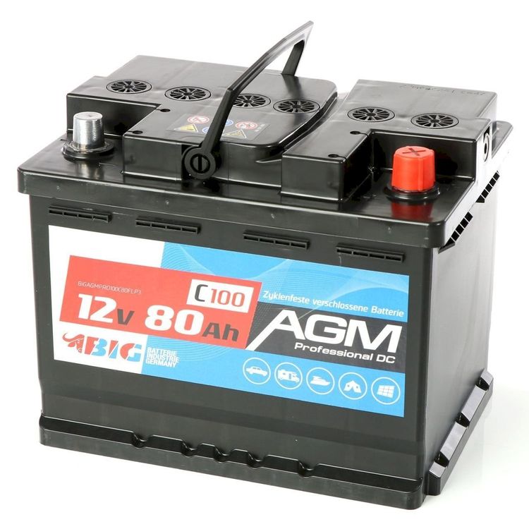 BIG AGM 12V 80Ah C100 Solarbatterie (Neu und originalverpackt) in Bottighofen für CHF 129 – mit ...