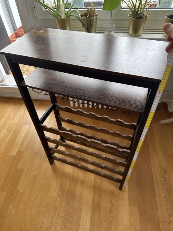 Rustic Wine Rack Table - Holds 20 Bottles & Glasses (Gebraucht) in ...