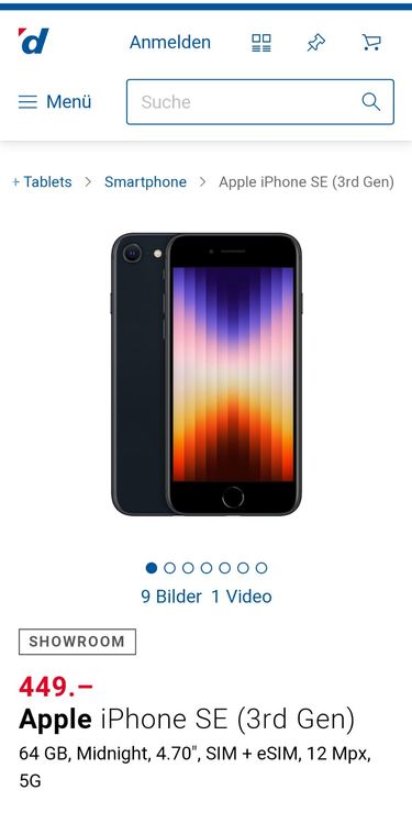 iPhone SE 2020 3The Generation 64GB Neue iOS 16 Ab 200.Fr | Kaufen auf ...