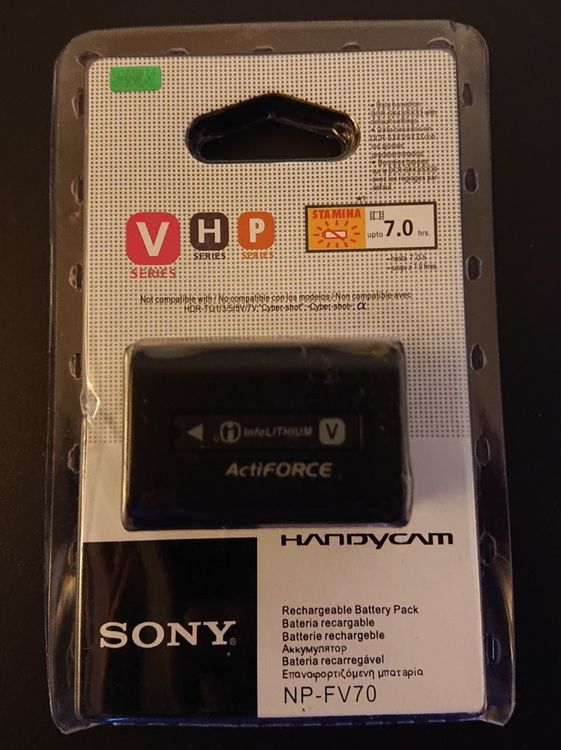 NEU - Sony NP-FV70 NP FV70 Akku Rechargeable Battery Pack (Neu und originalverpackt) in Liestal ...