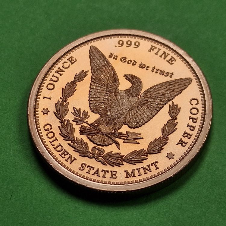 1 Oz .999 Copper, USA, GSM Morgan (Gebraucht) in Bouveret für CHF 6 ...