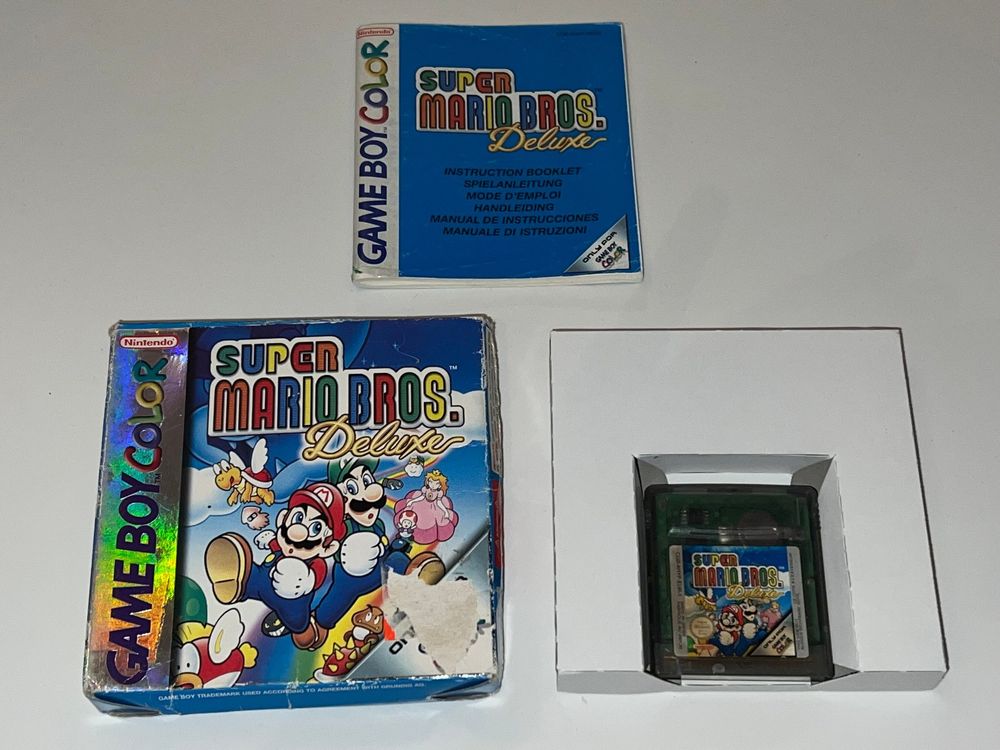 Game Boy Color (GBC) Spiel - Super Mario Bros. Deluxe (OVP) (Gebraucht ...
