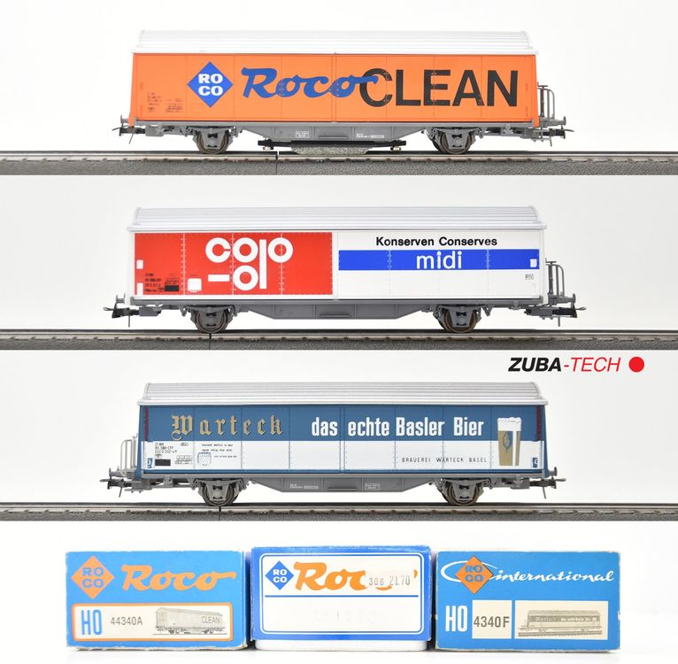 Roco 3x Schiebewandwagen der SBB H0 GS mit OVP | Kaufen auf Ricardo