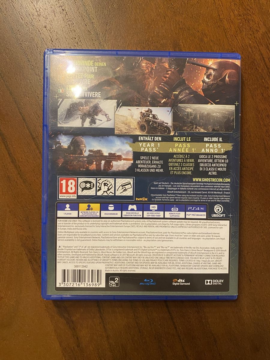 Tom Clancy's Ghost Recon Breakpoint für PS4 (Gebraucht) in Thunstetten ...