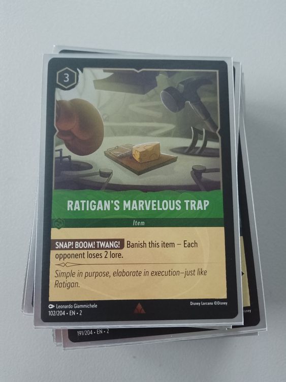 Ratigans Marvelous Trap HOLO FOIL - Lorcana ENGLISCH (Gebraucht) in ...