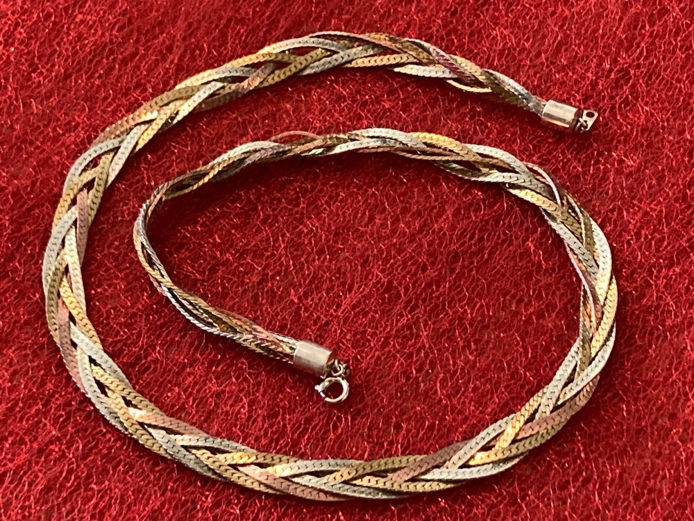 Collier en métal doré et argenté | Kaufen auf Ricardo
