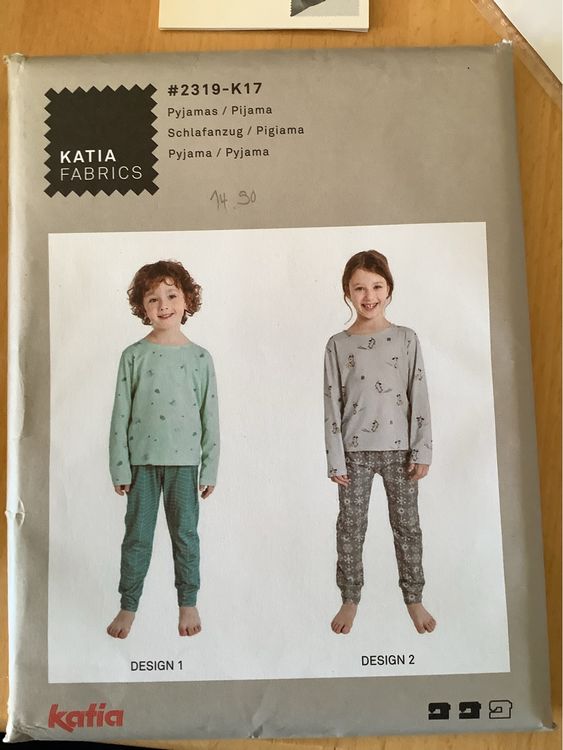 Katia Schnittmuster Kinder Pyjama Gr. 110-152 | Kaufen auf Ricardo