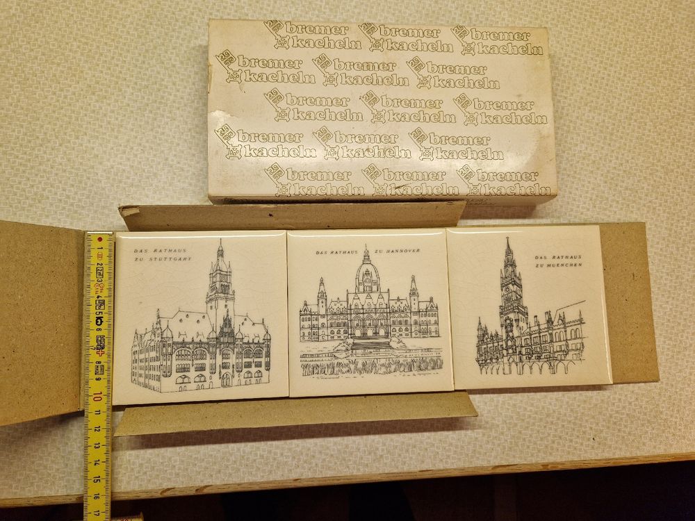 3 Bremer Kacheln, Bierdeckel Vintage (Neu (gemäss Beschreibung)) in Obfelden für CHF 10 – nur ...