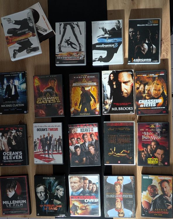 Lot de -20- DVD de films d'action et/ou thrillers (D'occasion) à ...