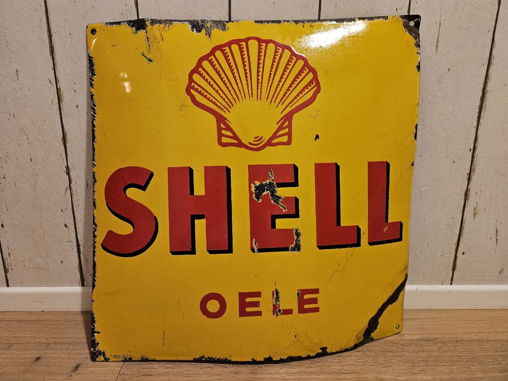 Altes, originales Shell Emaille Schild Retro Vintage Deko!!! (Gebraucht ...