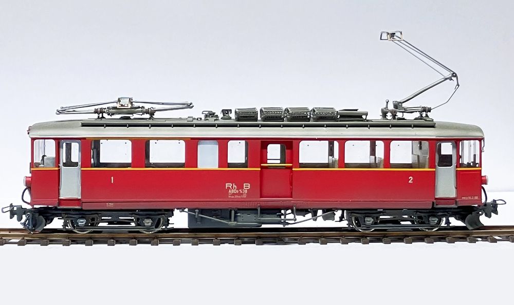 Lemaco H0m-008/1 RhB ABDe 4/4 No. 38, rouge vieilli. | Kaufen auf Ricardo