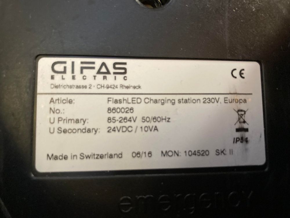 Lampe Gifas electric FlashLED mit Ladestation | Kaufen auf Ricardo