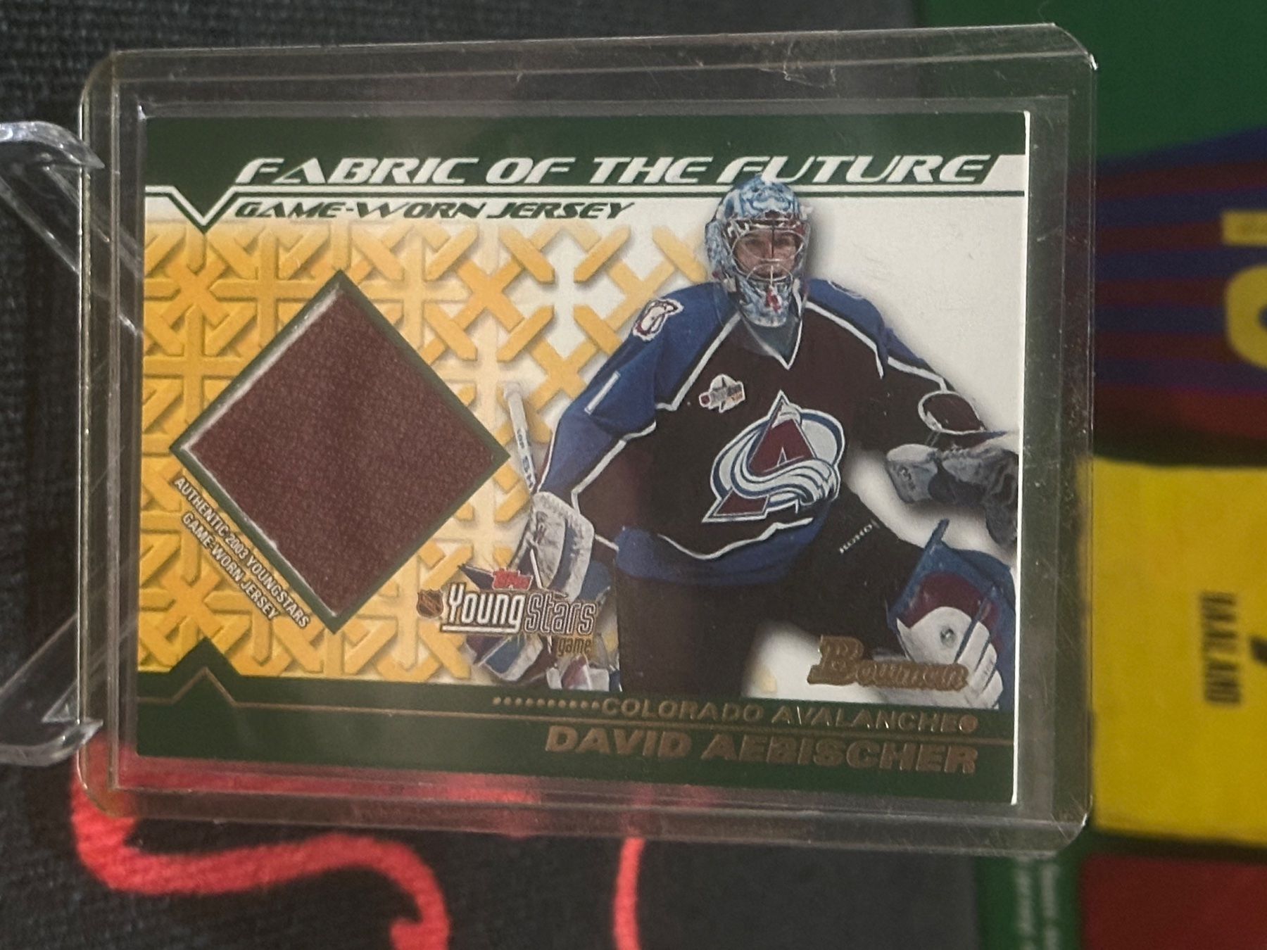 David Aebischer 2002/03 Bowman YoungStars Game-Worn Jersey (Gebraucht ...