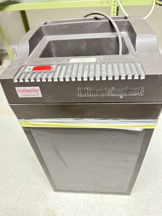 Verkaufe Aktenvernichter Typ intimus Simplex se (Gebraucht) in Wil SG ...