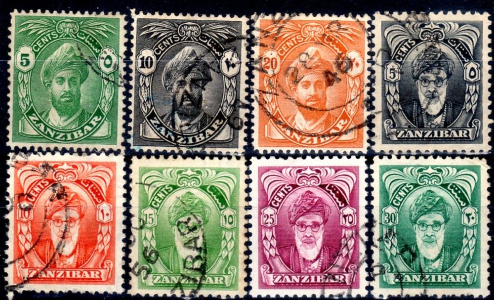 SANSIBAR 1936/52 SULTAN KHALIFA BIN HARUB GESTEMPELT - AC134 (Gebraucht ...