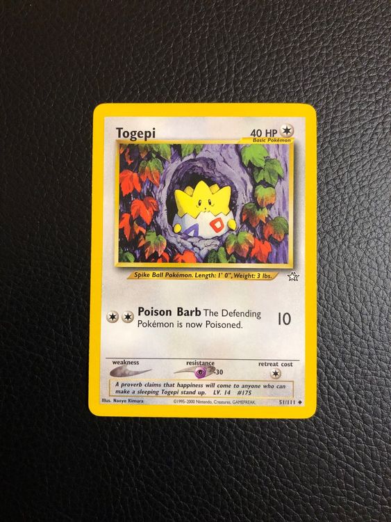 Neo Genesis Togepi 51/111 Ab 1 (Gebraucht) in Paradiso für CHF 1 – mit ...