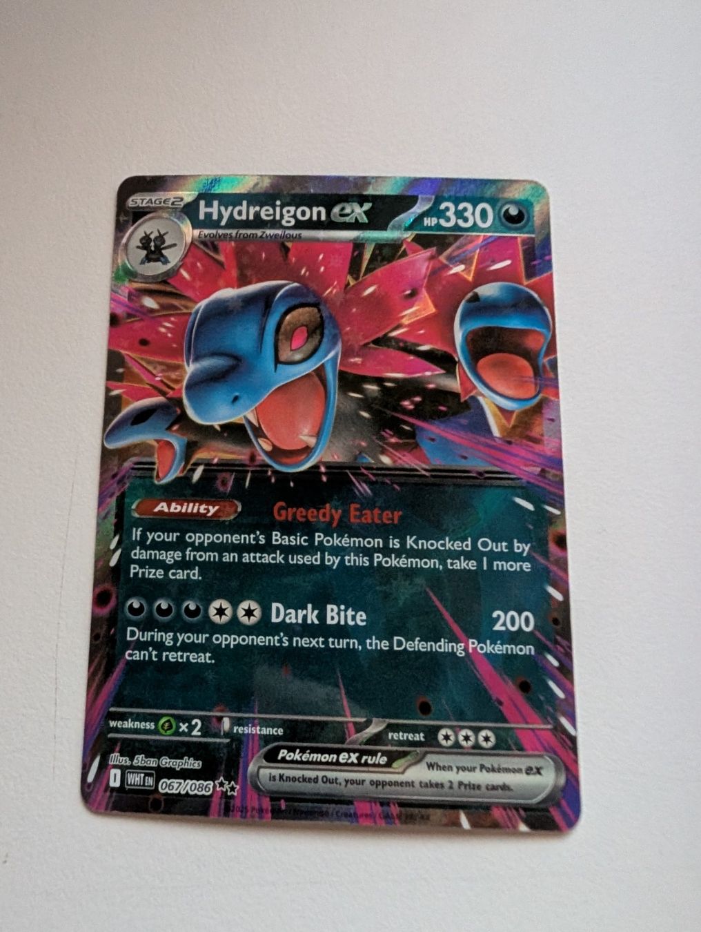 Hydreigon EX Pokemon Holo Card English Black Star (Gebraucht) in ...