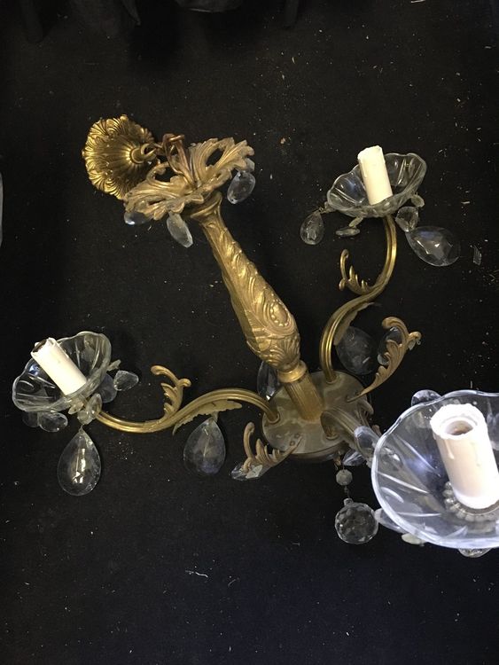 3-armiger Kronleuchter antik Messing (Gebraucht) in Bern für CHF 32 – nur Abholung auf Ricardo ...