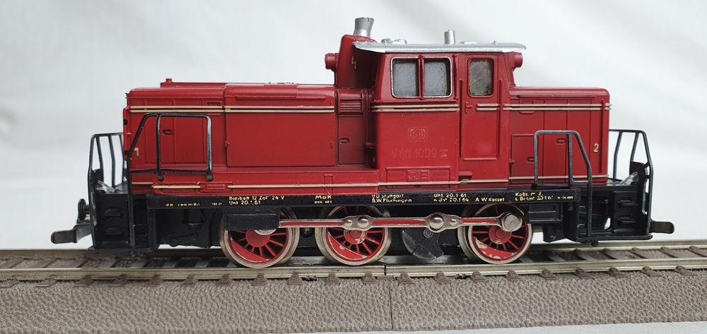 Märklin 3065 DB Rangierlok V60 1009 Telexkupplung analog | Kaufen auf ...