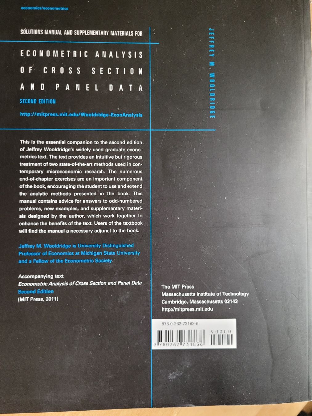 Econométric Analysis Panel Data and Cross section (Gebraucht) in ...