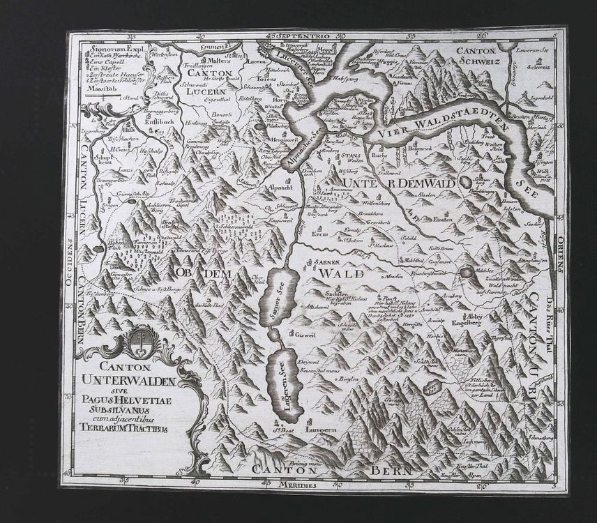 Unterwalden Landkarte von Walser um 1770 (Gebraucht) in Rafz für CHF 90 ...