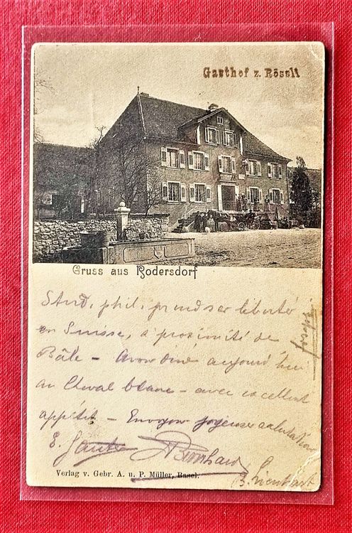 Rodersdorf Gasthof Rössli 1906 Kaufen Auf Ricardo