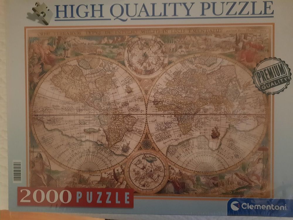 Puzzle Weltkarte 2000 Teile (neu) (Neu und originalverpackt) in Wald ZH für CHF 5 – nur Abholung ...