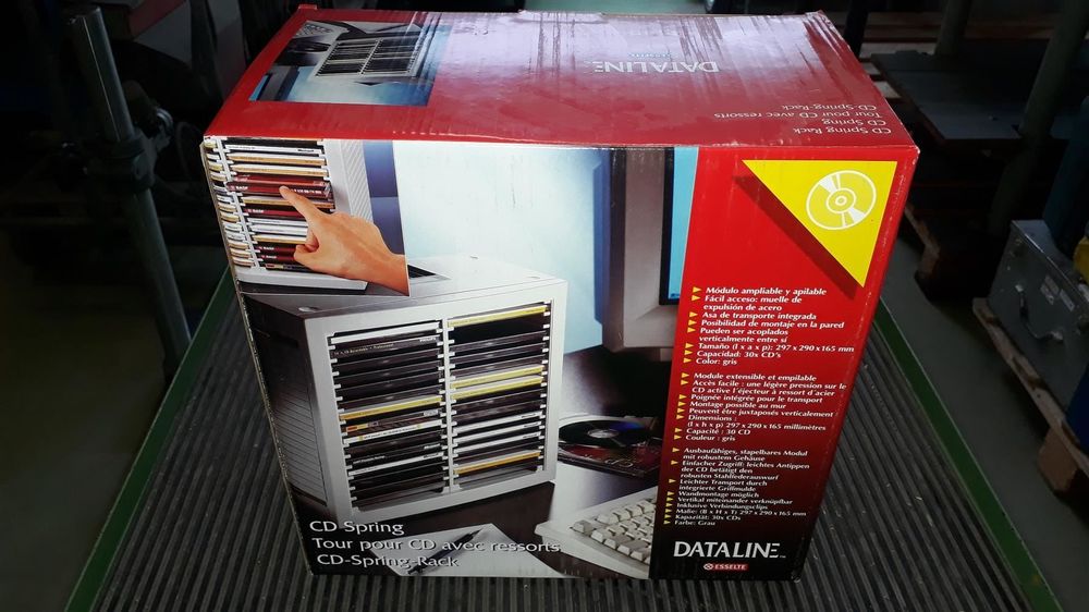 A216 CD`s Sortierbox für 30 Cd`s grau (Neu und originalverpackt) in Necker für CHF 1 – nur ...