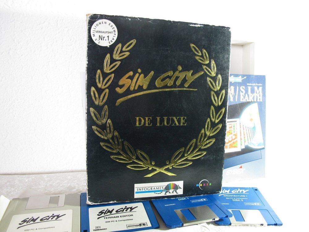 Sim City Game - Retro Floppy Disk Version 1989 (Gebraucht) in Blauen ...