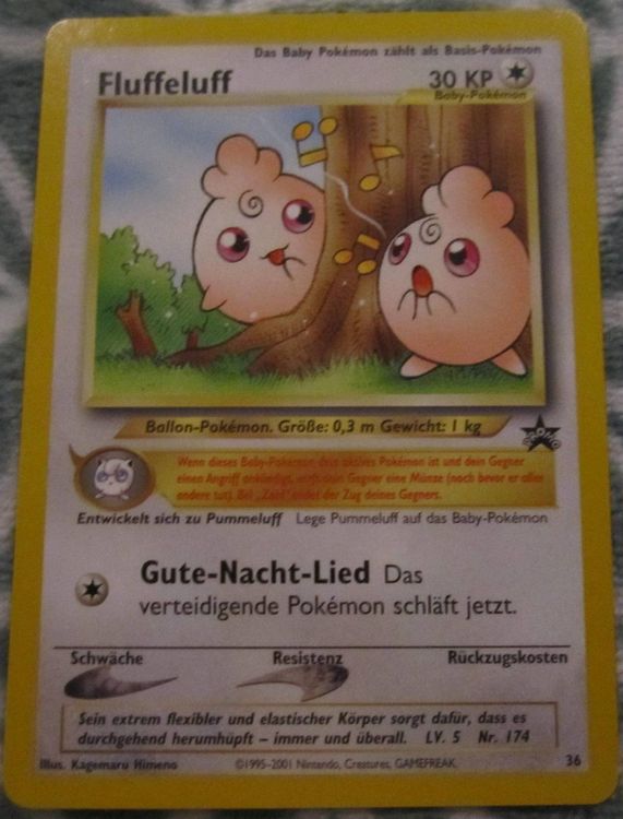 Pokémon Karte Fluffeluff Promo Ed. 36 (Gebraucht) in Wohlen AG für CHF ...