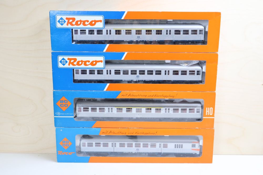 ROCO 4 x Silberling Personenwagen / Steuerwagen - 44402/03 (Gebraucht ...