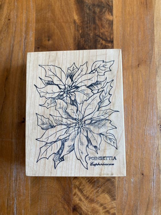Grosser Holz Stempel Poinsettia (Gebraucht) in Balsthal für CHF 9 – mit ...