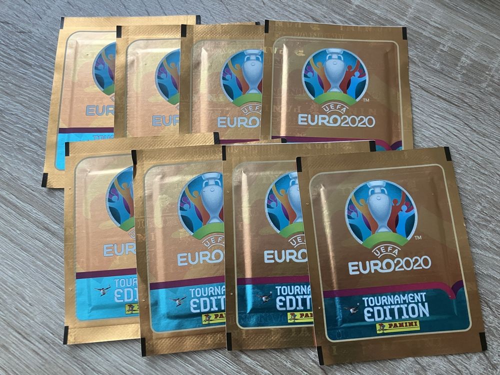 Panini EM 2020 Tournament Edition 8x Tüten ungeöffnet (Neu und ...
