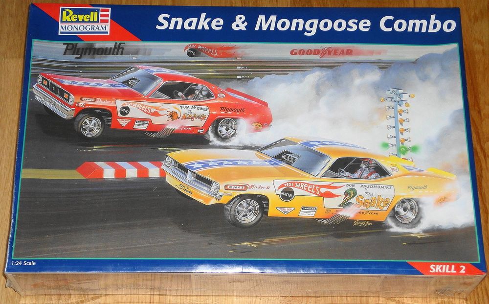 REVELL MONOGRAM SNAKE & MONGOOSE FUNNY CAR COMBO 1:24 | Kaufen auf Ricardo