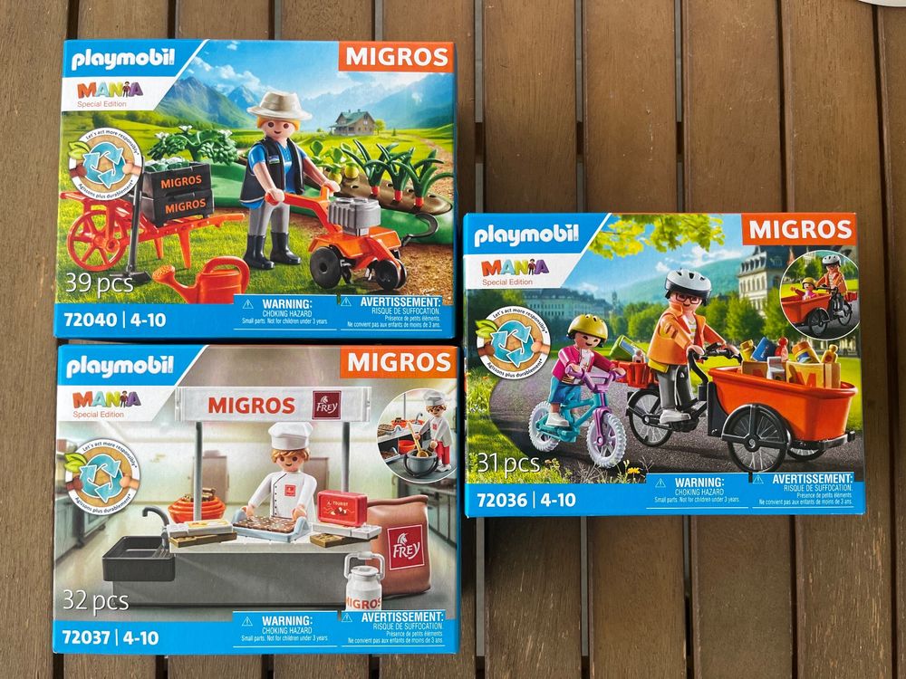 Playmobil Migros Mania Special Edition, 3 Sets, Neu und OVP (Neu und ...