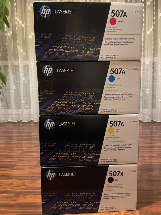 HP Toner Set 507A ( M551, 500 MFP M575) | Kaufen auf Ricardo