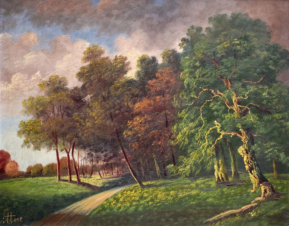 Öl Wald sign. Wittore Landschaftsgemälde Ölgemälde (Gebraucht) in ...